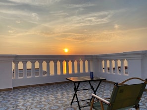 Terraço no piso superior