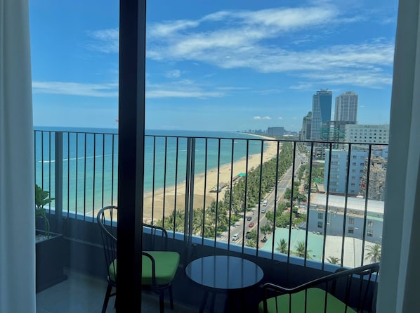 Quarto Duplo Premier, vista para o oceano | Vista para a praia ou o mar