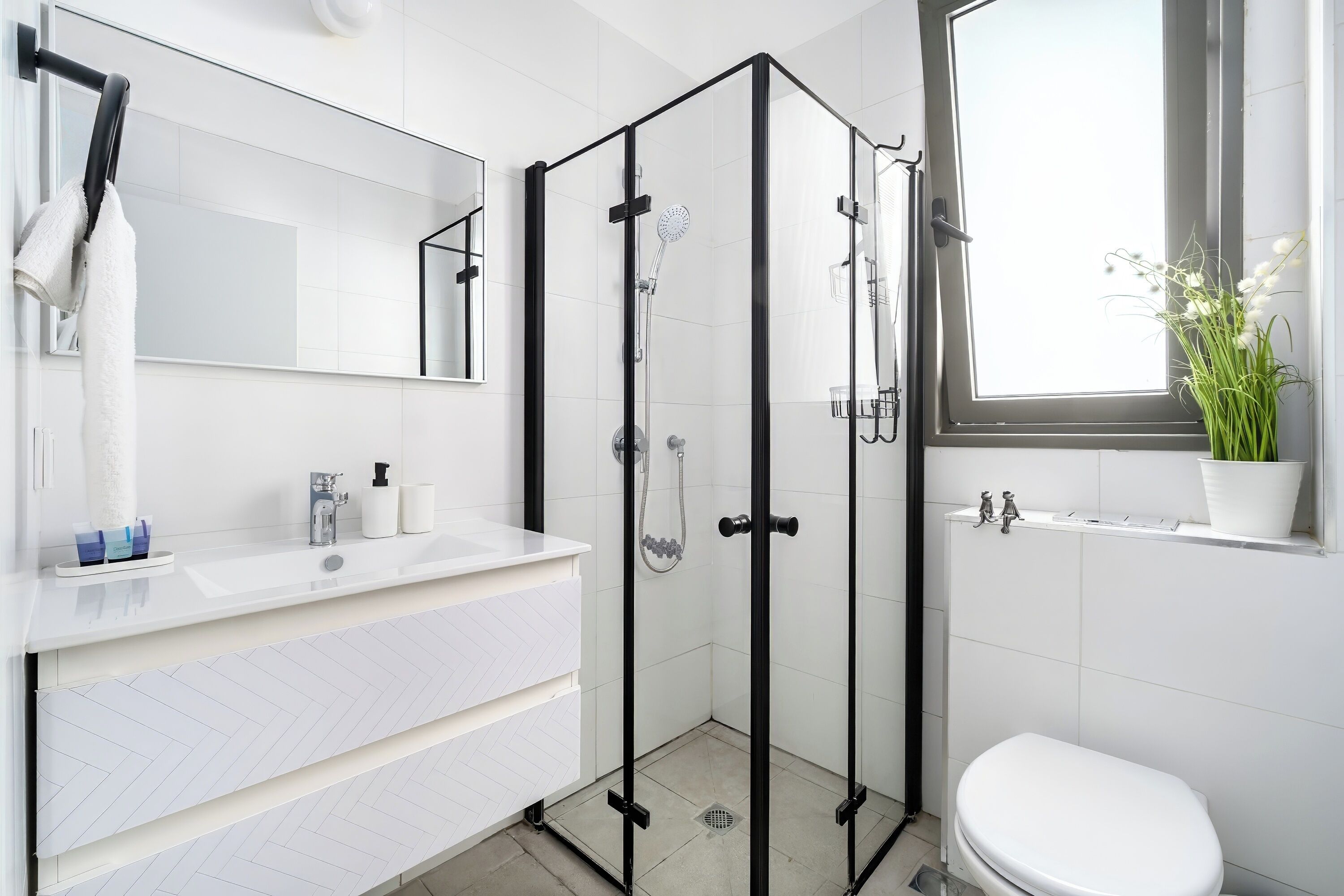 Apartamento, vista para o jardim | Banheiro