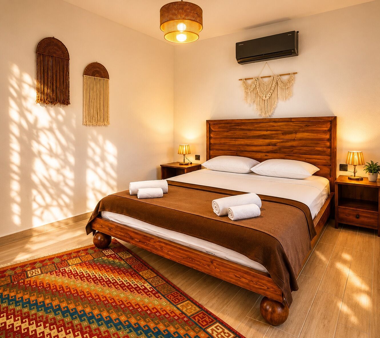 Quarto casal superluxo, 1 cama King, vista para o jardim | Frigobar, Wi-Fi de cortesia, roupa de cama