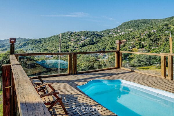 Beautiful Rustic House W/ Pool In Garopaba Egf000 - Garopaba