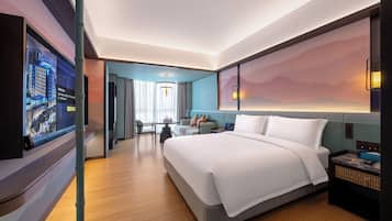Quarto Individual Signature, 1 cama queen-size, não fumadores, Vista para a cidade | Roupa de alta qualidade, edredões de penas, minibar grátis