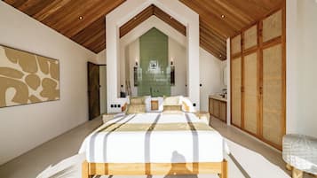 Villa de Luxo, vista para a piscina | Lençóis de algodão egípcio, roupa de alta qualidade