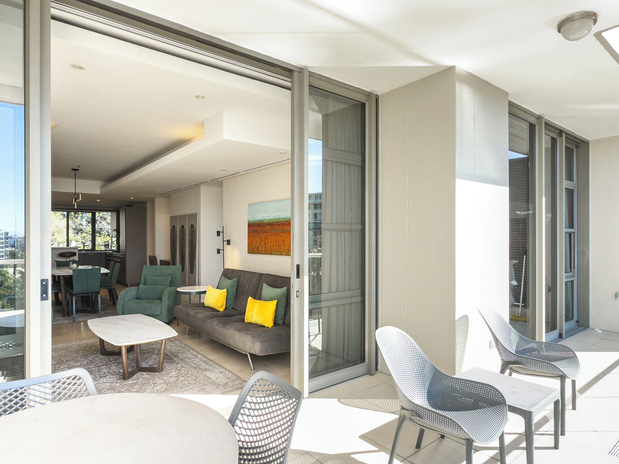 Apartamento Standard, 2 quartos, não fumadores, vista para a marina | Terraço/pátio interior