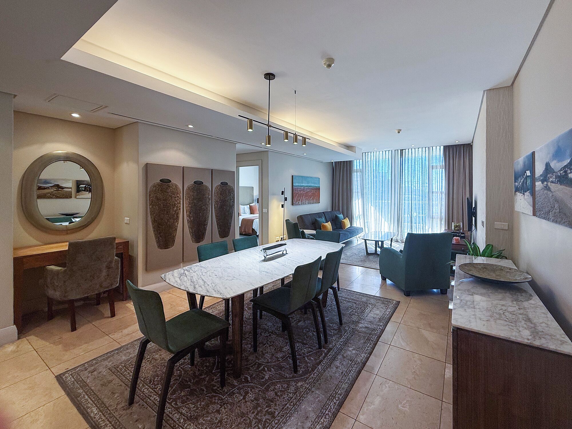 Apartamento Standard, 2 quartos, não fumadores, vista para a marina | Sala de estar