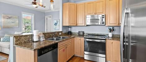 Casa, várias camas (Three Heron's Roost) | Cozinha privada