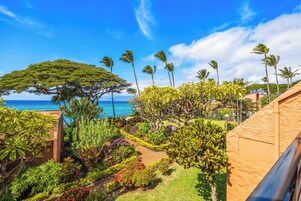 Apartamento Clássico em Condomínio Fechado, 1 quarto, lanai (alpendre havaiano), vista para o oceano | Vista do quarto