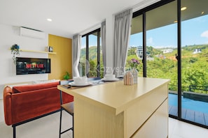 Villa, 4 quartos, vista para a montanha | Sala de jantar