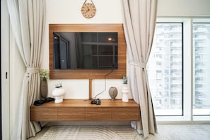 Apartamento Exclusivo, varanda, Vista para a cidade | Sala