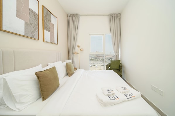 Apartamento Exclusivo, varanda, Vista para a cidade | Cofre no quarto, cortinas/cortinados opacos, quartos insonorizados