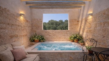 Quarto casal romântico, na torre | Terraço/pátio