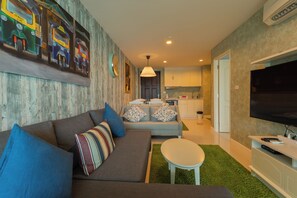 Condo, 1 quarto, acessível, sacada | Área de estar