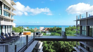 Apartamento conforto, 1 quarto | Terraço/pátio