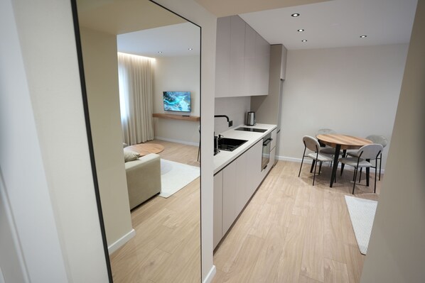 Apartamento superluxo, para não fumantes | Área de estar