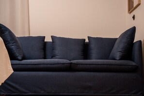 Estúdio Deluxe, 1 cama queen-size, não fumadores, casa de banho privativa | Sala de estar