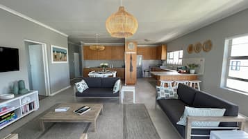 Casa de Luxo, 3 quartos, vista para o oceano | Sala de estar