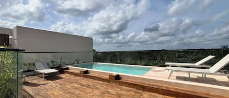 Terraço no piso superior