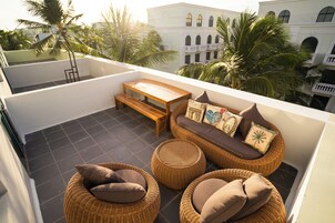 Terraço no piso superior