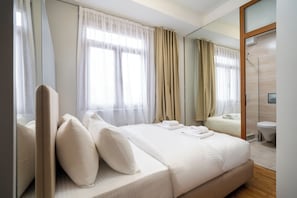Apartamento Clássico em Condomínio Fechado, 1 quarto, serviço de limpeza e arrumação | Lençóis de algodão egípcio, roupa de alta qualidade, minibar grátis