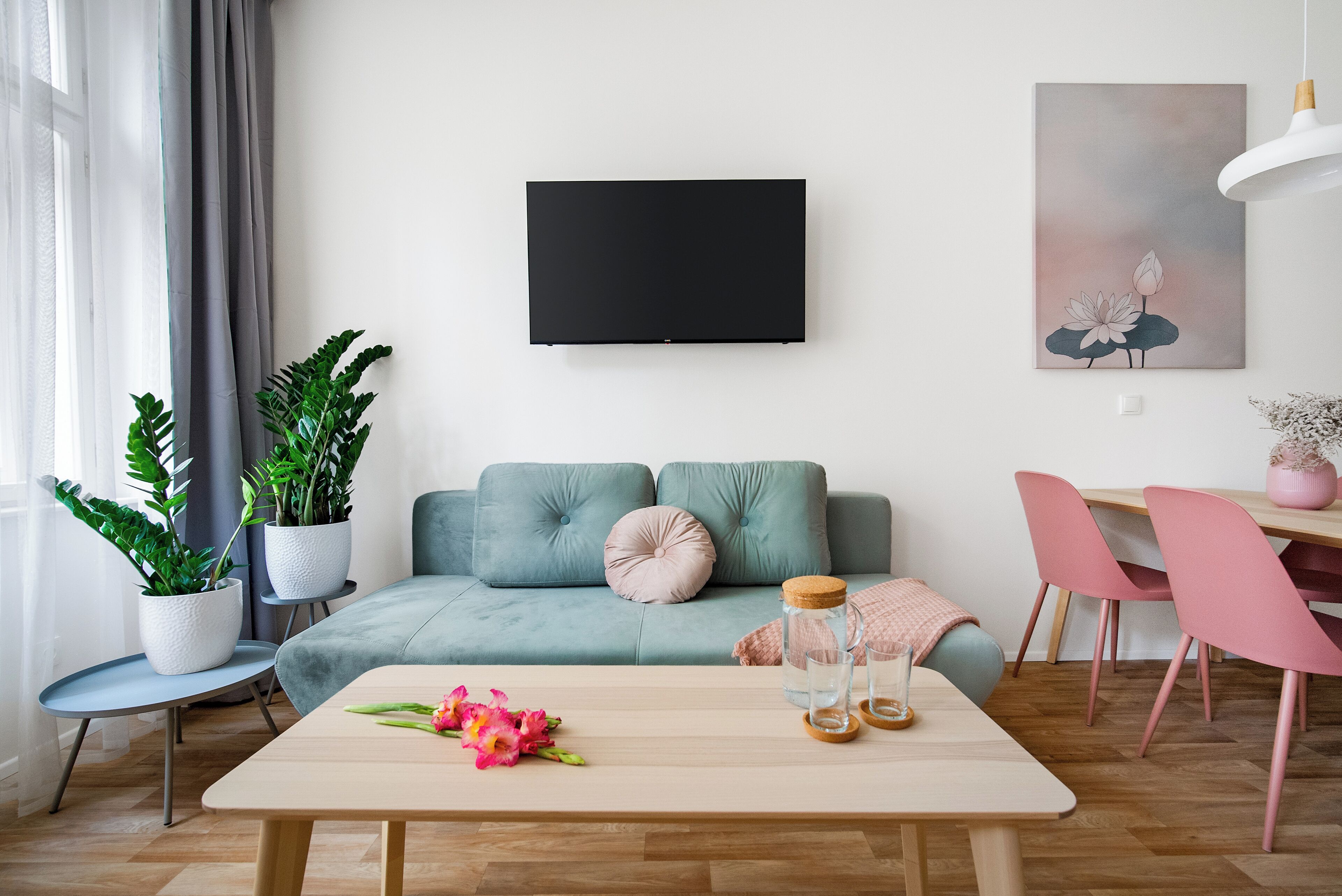 Apartamento urbano | Escrivaninha, cortinas blackout, Wi-Fi de cortesia