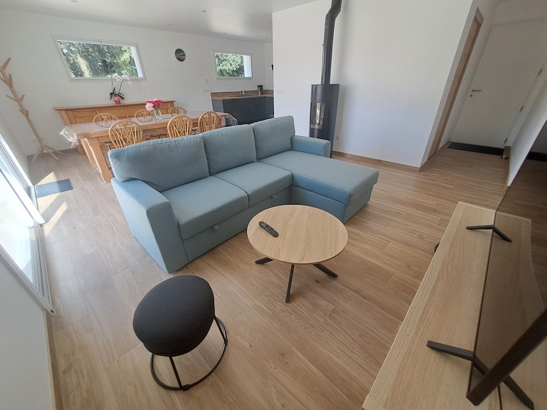 Stunning Contemporary House, Air Conditioning, Single-story, Sleeps 6 In Plestin-les-gréves - Locquirec