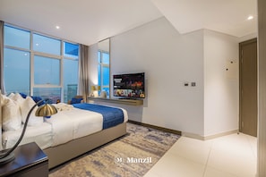 Estúdio superluxo, vista para a cidade | Ferros/tábuas de passar roupa, Wi-Fi de cortesia