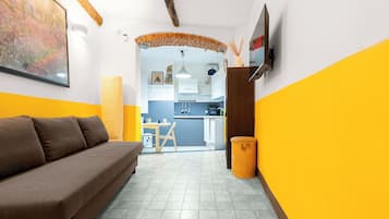 Apartamento, 1 quarto, ar condicionado | Sala de estar
