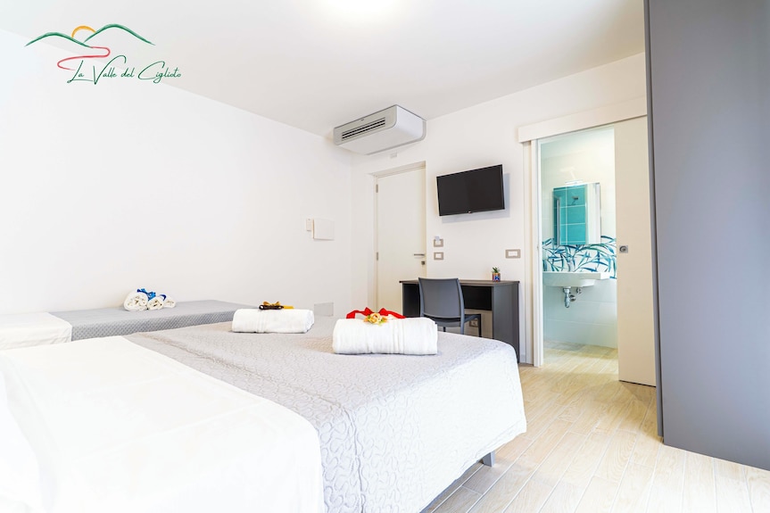 (103) Triple Room With Private Bathroom - Room Rentals In Licusati (Sa) - Marina di Camerota