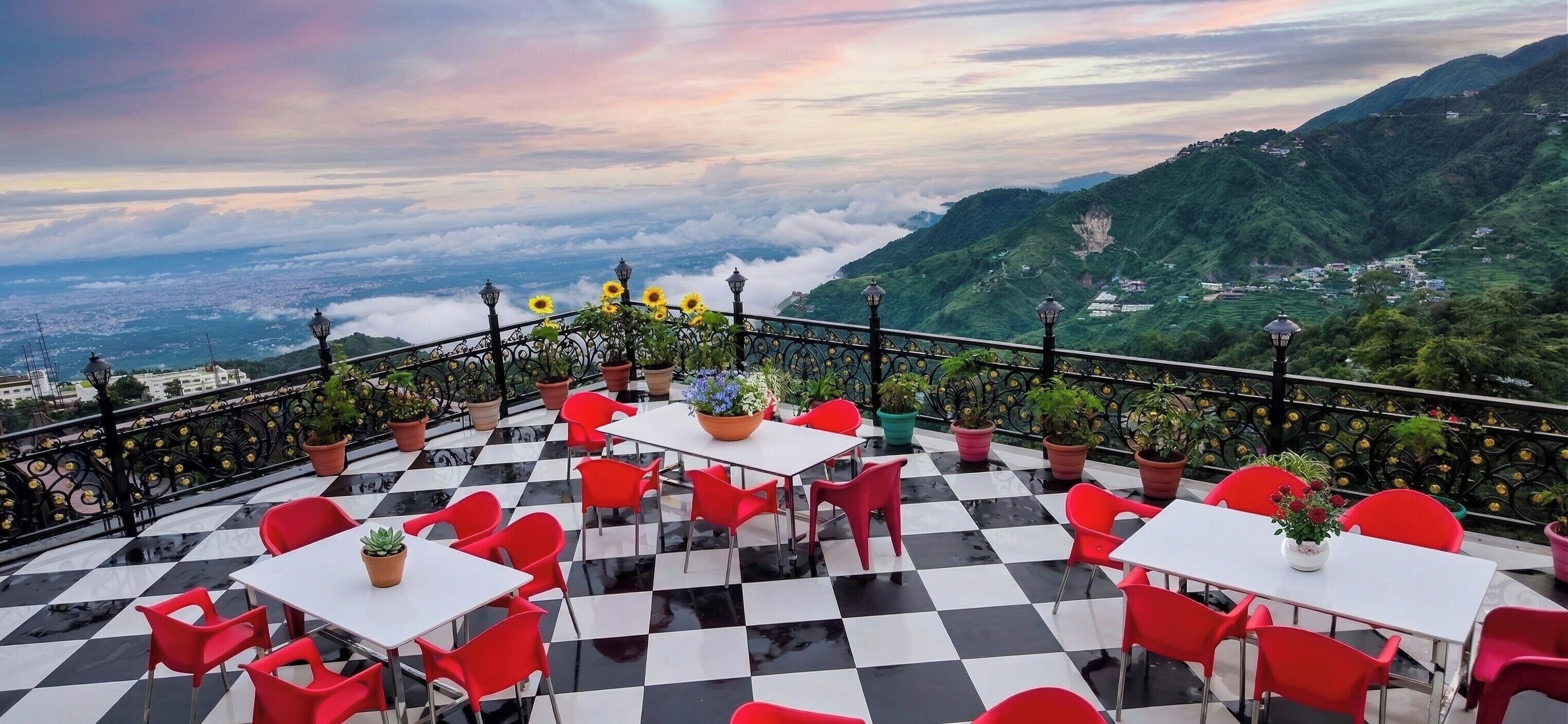 Terraço no piso superior