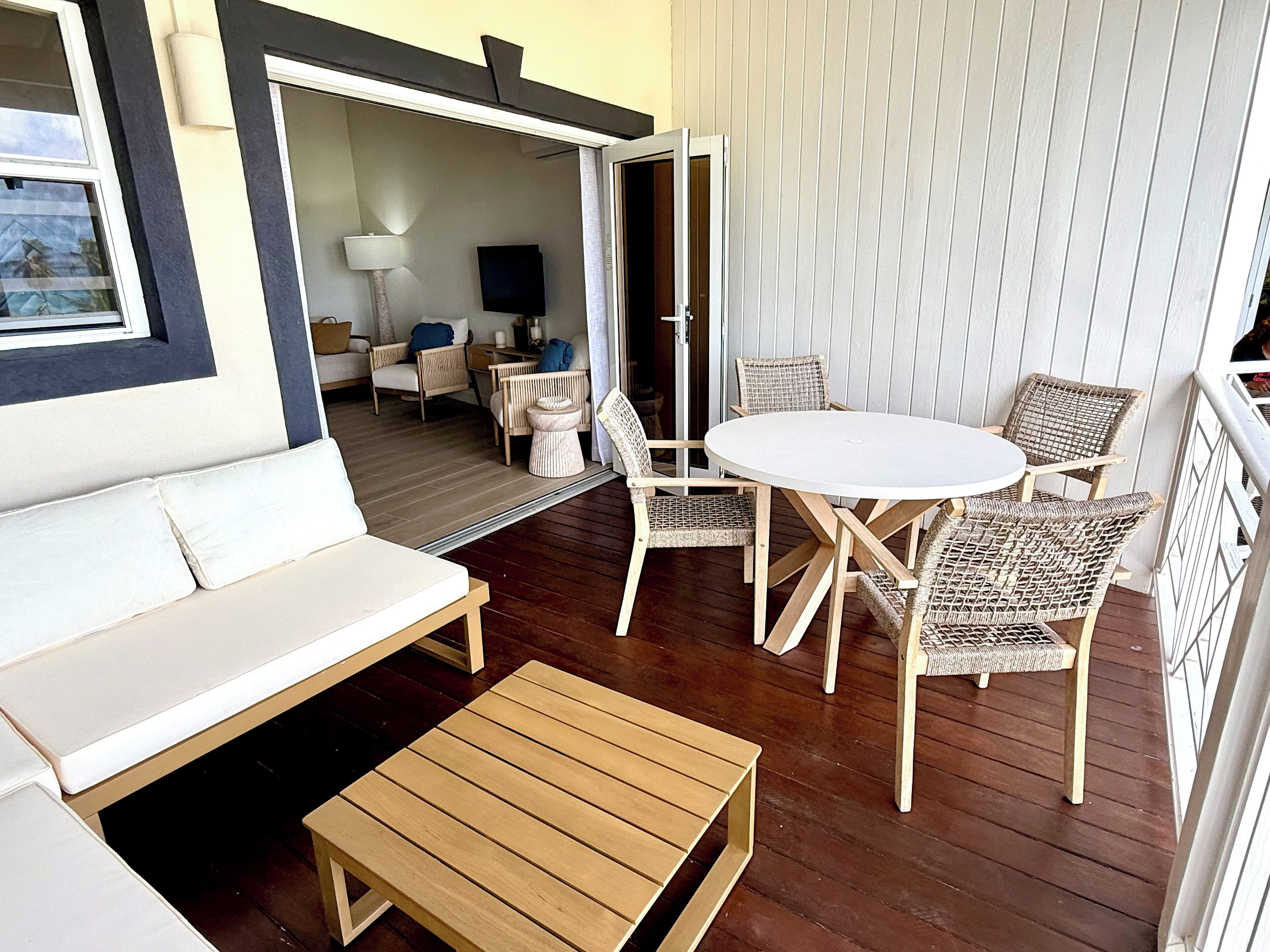 Apartamento, 2 quartos, terraço, vista para o oceano | Varanda