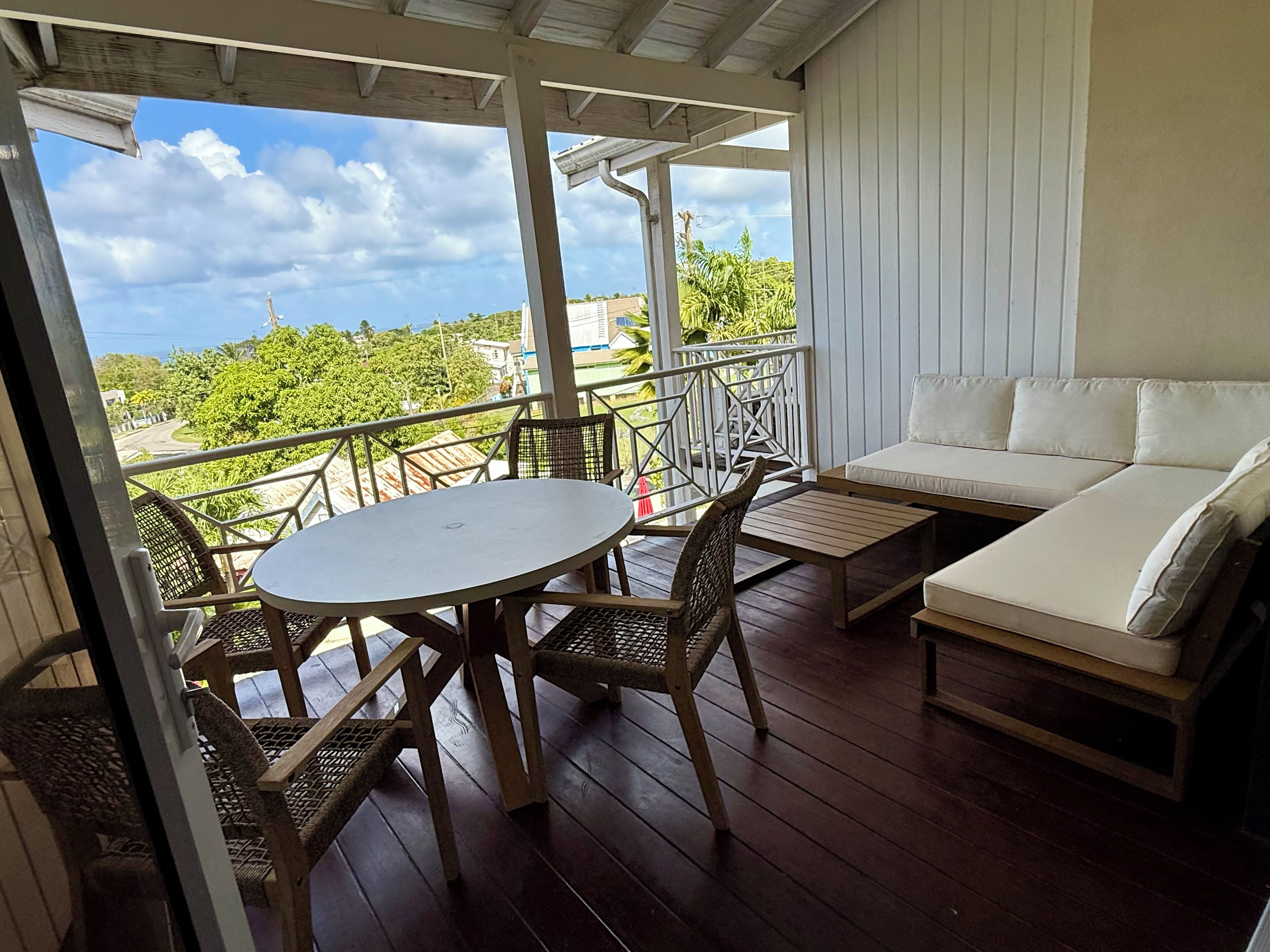 Apartamento, 2 quartos, terraço, vista para o oceano | Varanda