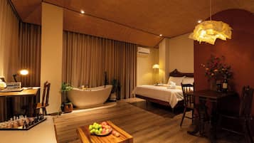 Quarto casal luxo, vista para a cidade | Vista do quarto