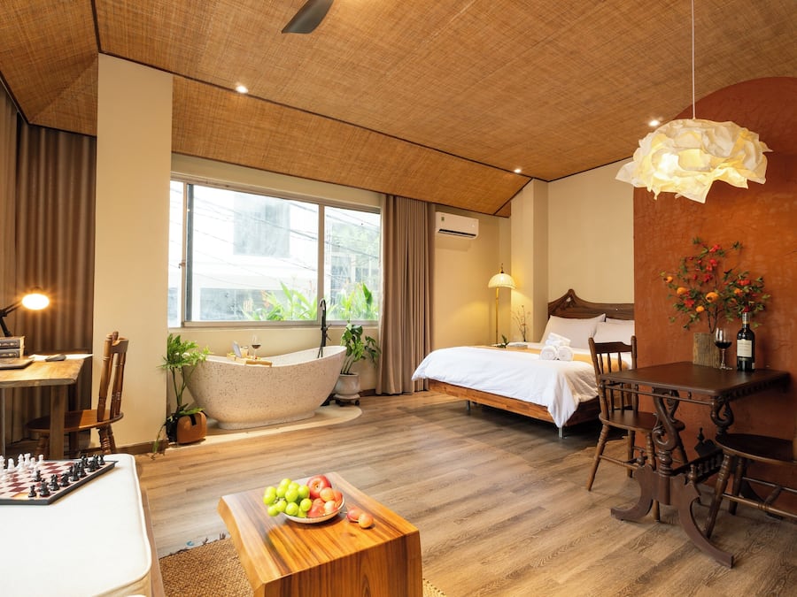 Quarto casal luxo, vista para a cidade | Parte interna