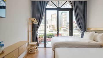 Quarto Quádruplo Familiar, varanda | Wi-fi grátis