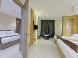 Suite de Luxo | Quartos insonorizados, Wi-fi grátis, roupa de cama fornecida