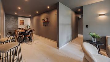 Apartamento de Luxo, 3 quartos | Sala de estar