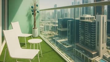 Apartamento, Vista para a cidade | Terraço/pátio interior
