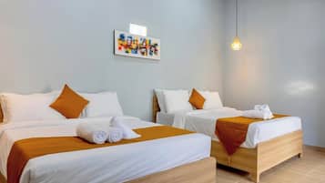 Quarto Twin Familiar, varanda | Secretária, Wi-fi grátis