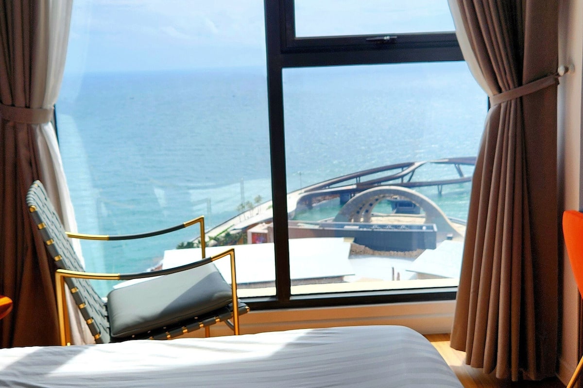 Apartamento de Luxo, 1 quarto, vista para o mar, na torre | Cortinas/cortinados opacos, quartos insonorizados