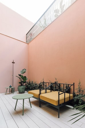 Apartamento Clássico | Terraço/pátio interior