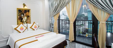 Quarto Premier, 1 cama queen-size | Secretária, Wi-fi grátis