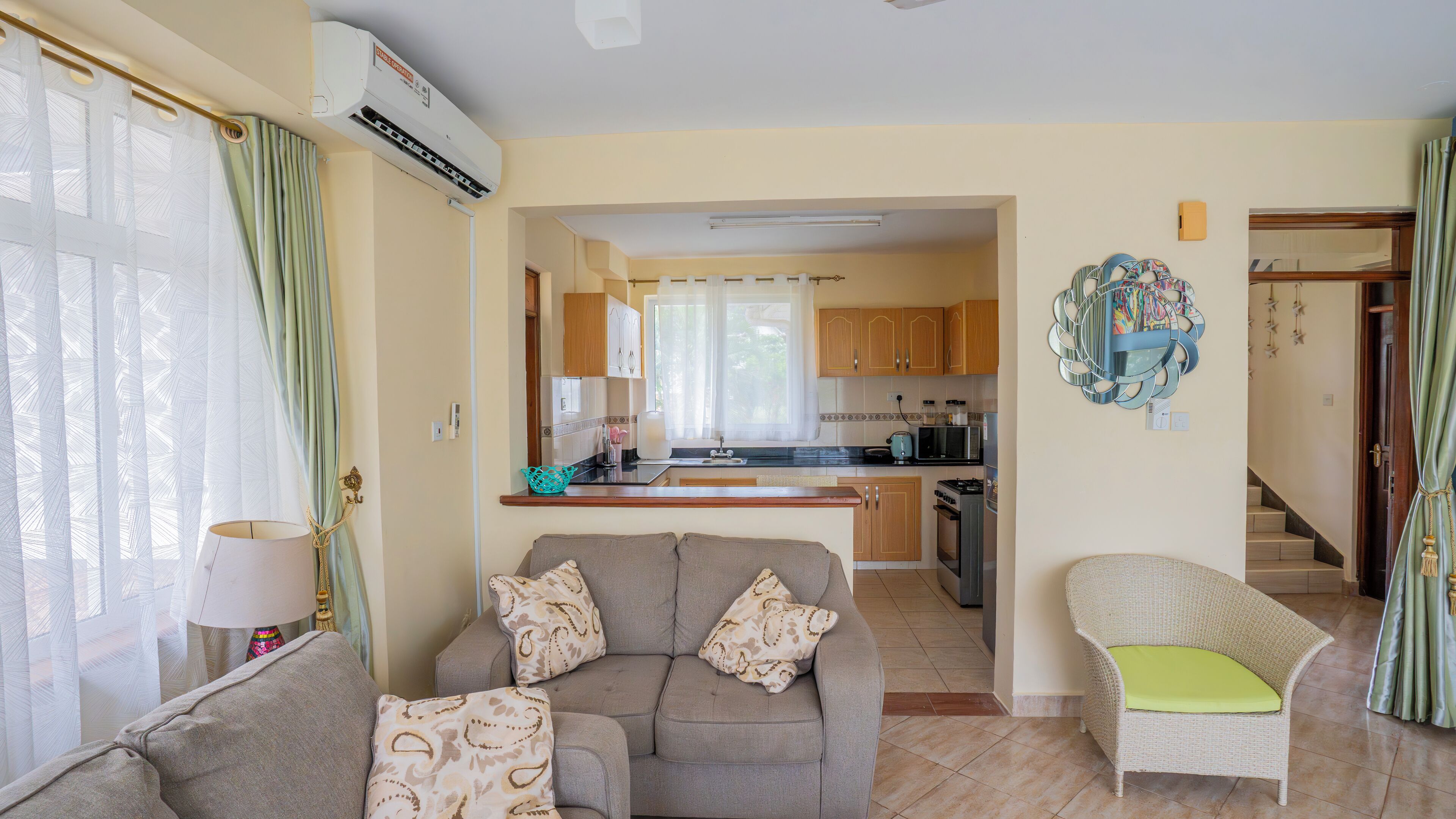 Villa Deluxe, vista para o jardim | Sala de estar
