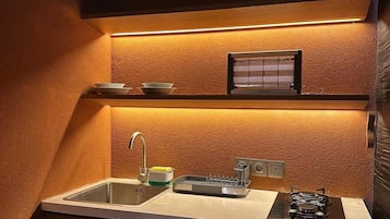 Quarto Superior, 1 quarto, não fumadores, varanda | Cozinha privada