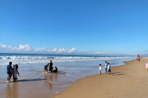 Perto da praia, praia de areia branca