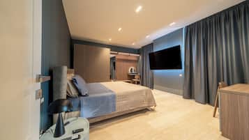 Suite Standard, vista para o mar | Minibar grátis, cofre no quarto, cortinas/cortinados opacos