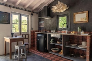 Estúdio Standard, vista para o jardim | Cozinha privada