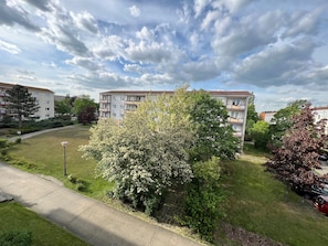 Apartamento, 2 quartos, para fumantes, sacada | Fachada