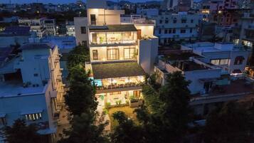 Vista para a cidade desde o alojamento