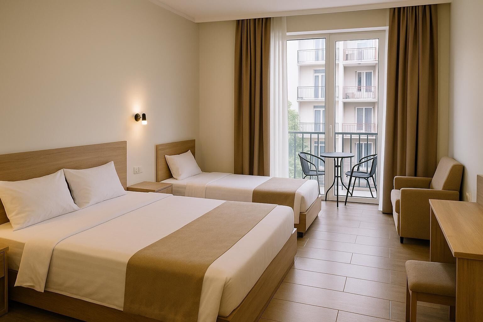 Quarto Quádruplo Deluxe | Secretária, quartos insonorizados, Wi-fi grátis 