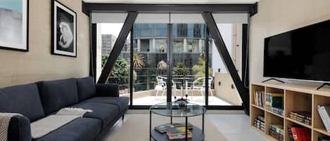 Apartamento Exclusivo | Sala de estar | Piso aquecido